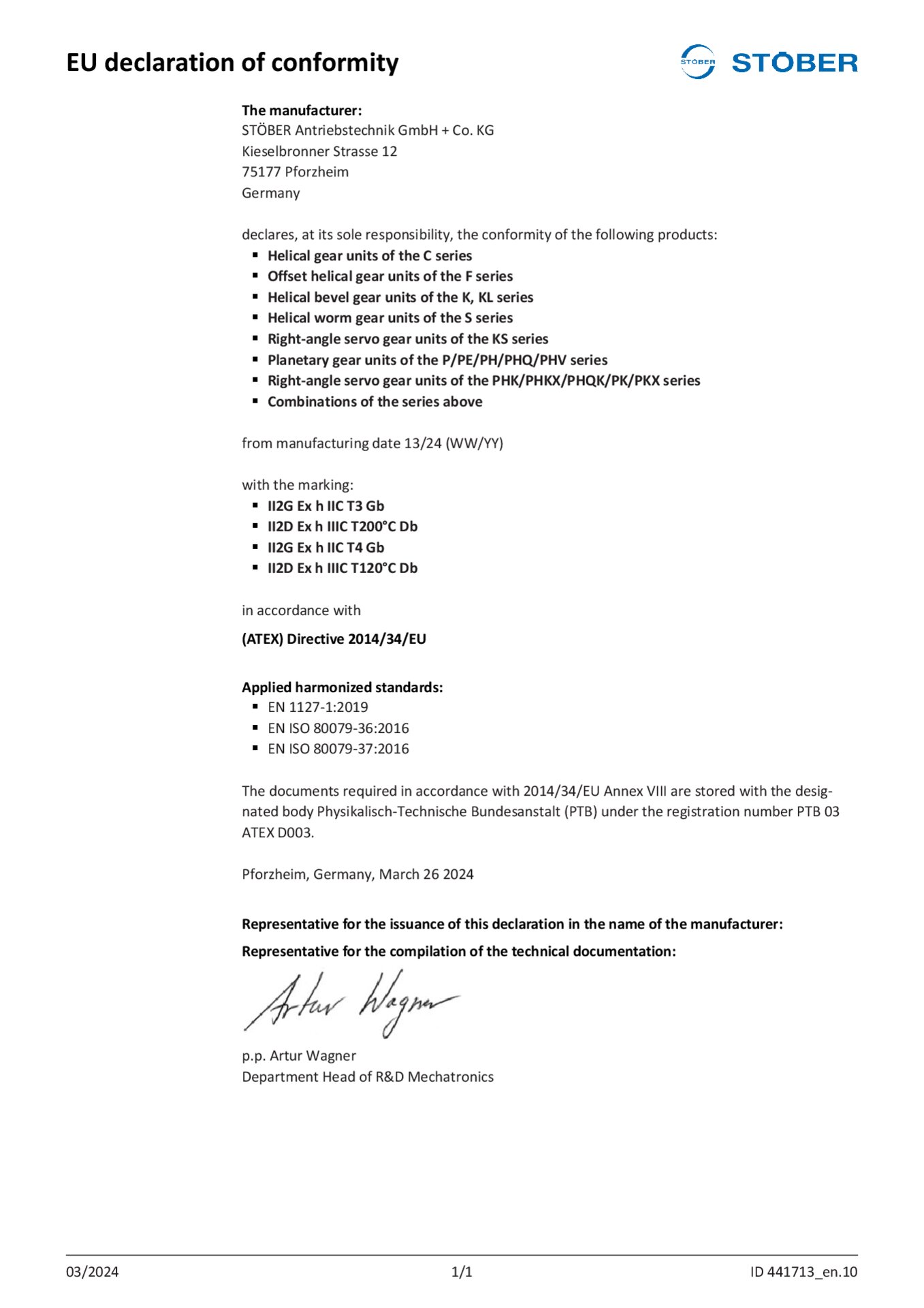 Product Information - Gearbox Manufacturer | STOBER
